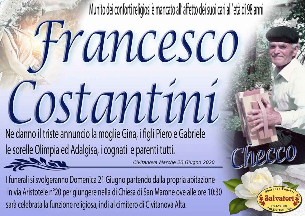 Francesco Costantini Onoranze Funebri Salvatori